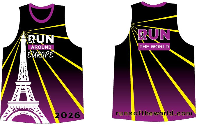 2026 Run around Europe Singlet – Run The World
