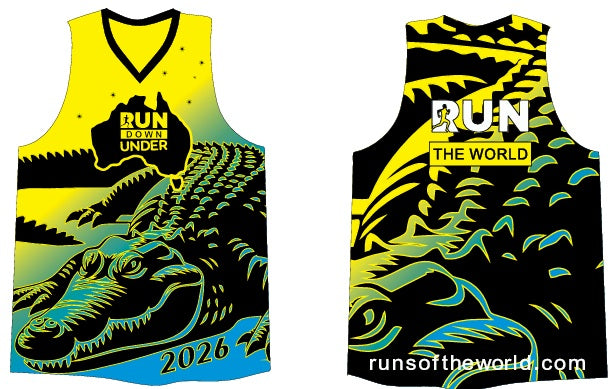 2026 Run Down Under Singlet – Run The World